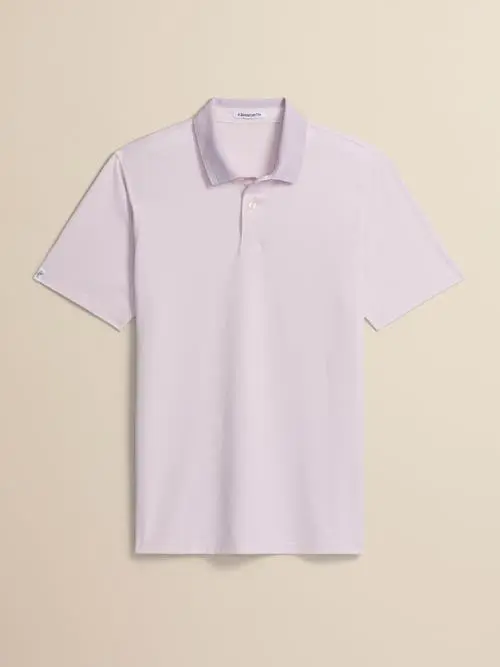 ASHWORTH GOLF 2bar Solid Polo - Lavender Fog