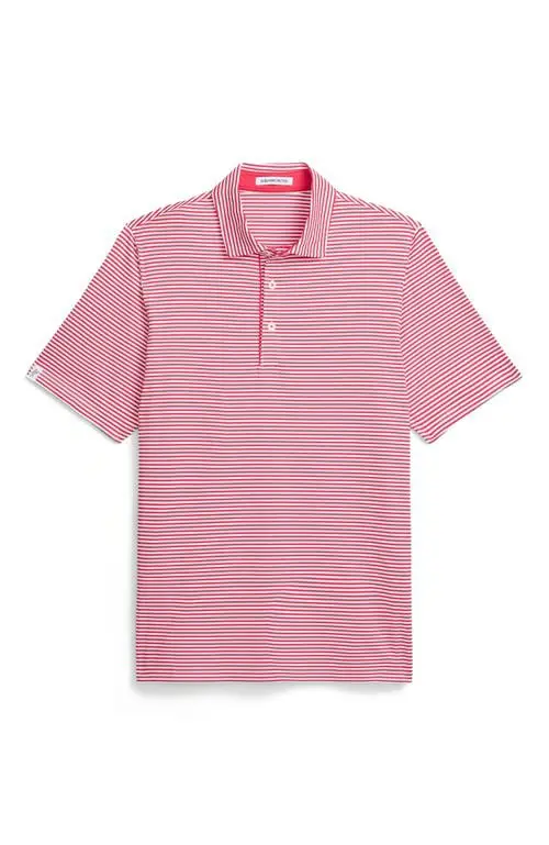 ASHWORTH GOLF Fairway Polo - Core Red/white