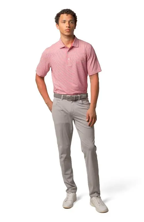 ASHWORTH GOLF Fairway Polo - Core Red/white
