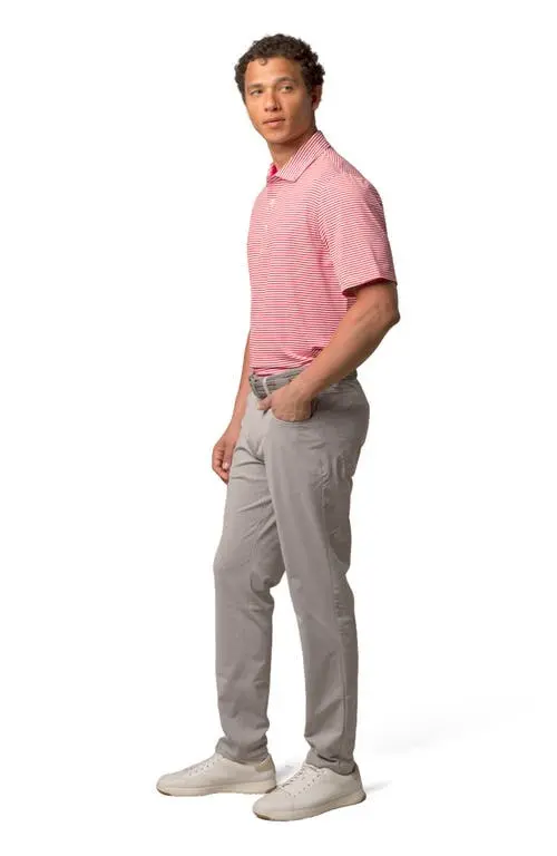 ASHWORTH GOLF Fairway Polo - Core Red/white