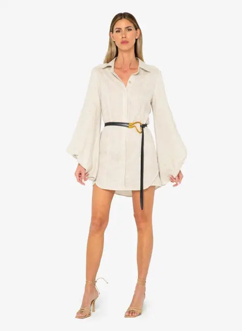 JBQ Antonia Linen Shirt Dress