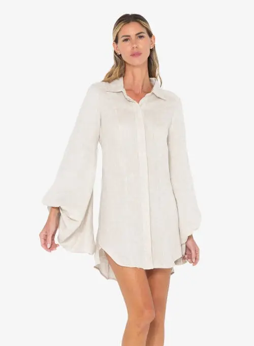 JBQ Antonia Linen Shirt Dress
