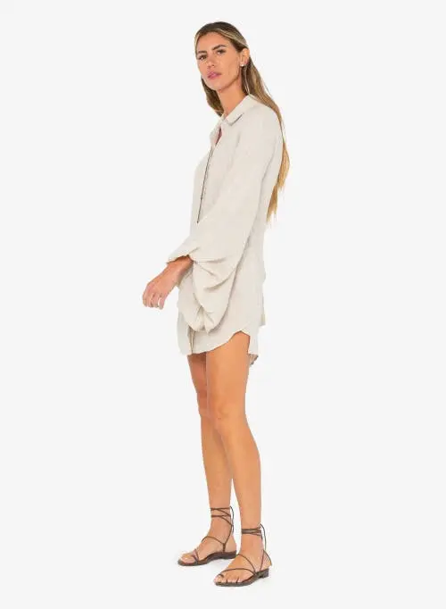 JBQ Antonia Linen Shirt Dress
