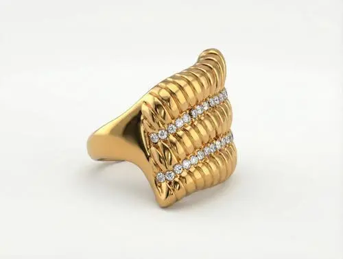 GEMINI JEWELRY Shell Statement Ring