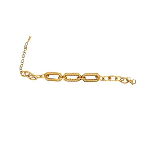GEMINI JEWELRY Paper Clip Chain Link Bracelet
