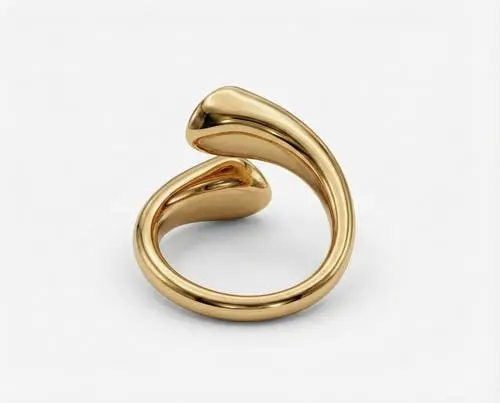 GEMINI JEWELRY Sculpted Open Heart Ring
