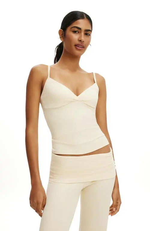 Cotton:on Airy Soft Triangle Cami - Banana Whip