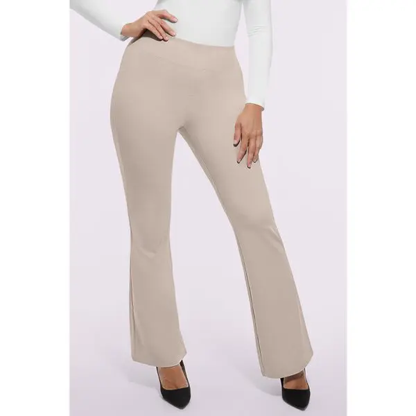 SHAPELLX Flare Work Pant - Greige