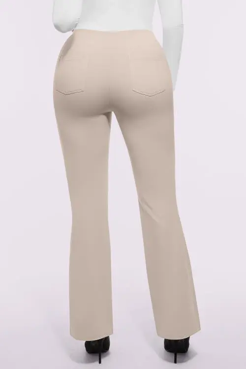 SHAPELLX Flare Work Pant - Greige