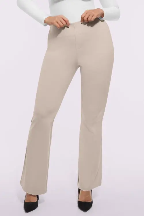 SHAPELLX Flare Work Pant - Greige