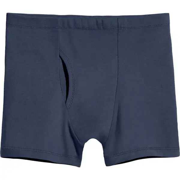 CITY THREADS USA-MADE Soft 100% Organic Cotton Boxer Briefs - Midnight