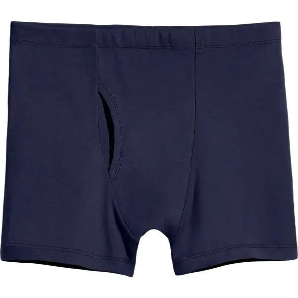 CITY THREADS USA-MADE Soft 100% Organic Cotton Boxer Briefs - Navy