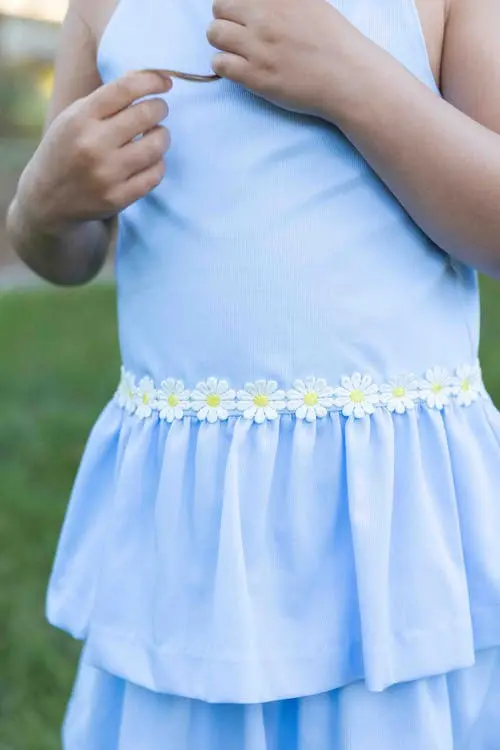 FLORENCE EISEMAN Piqué Sleeveless Dress With Daisies