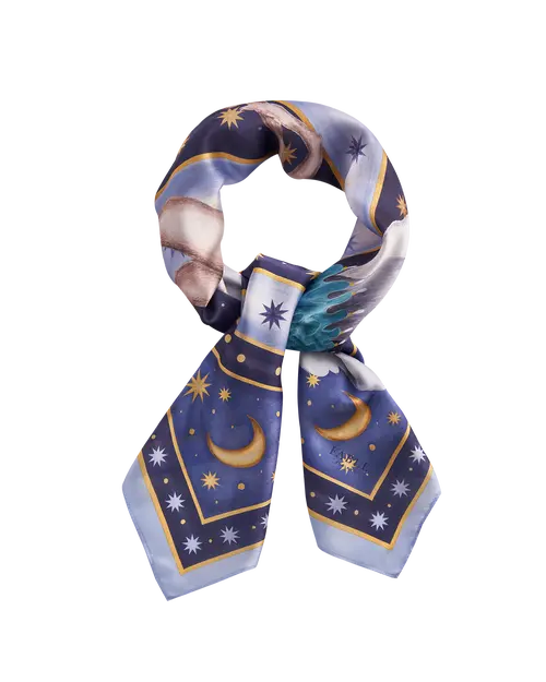 FABLE ENGLAND Catherine Rowe Pet Portraits Whippet Silk Square Scarf