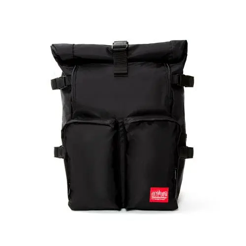 MANHATTAN PORTAGE Flight Nylon Focus Backpack - Black