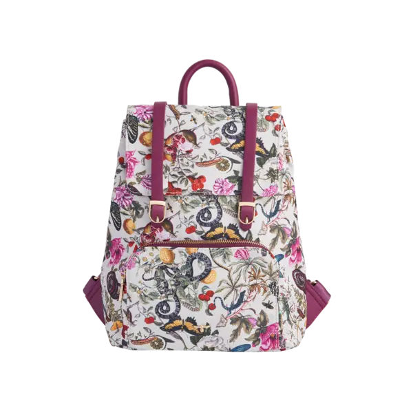 FABLE ENGLAND Floral Engravings Small Backpack