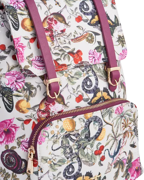 FABLE ENGLAND Floral Engravings Small Backpack