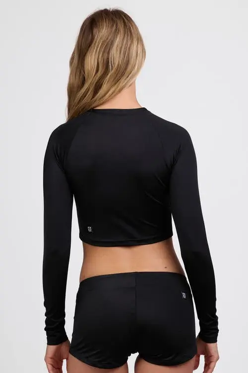 JOLYN Moana Long Sleeve Cropped Rashguard