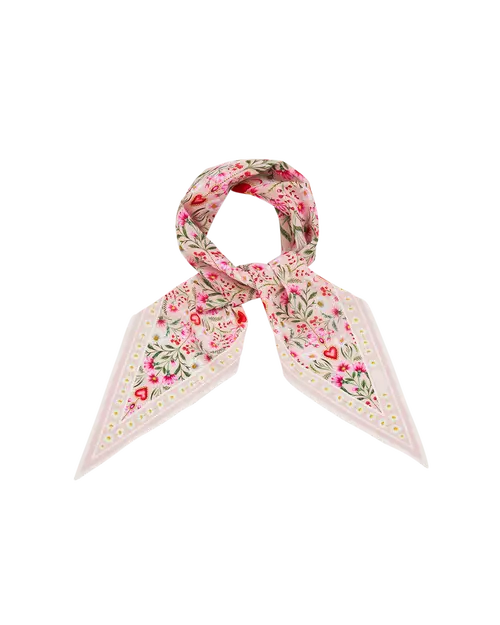 FABLE ENGLAND Penelope Heart Triangle Scarf
