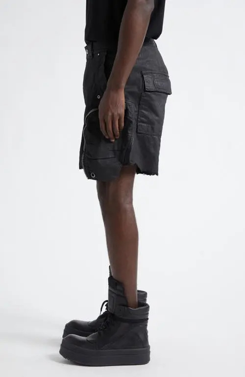 Rick Owens Bauhaus Denim Shorts - Black