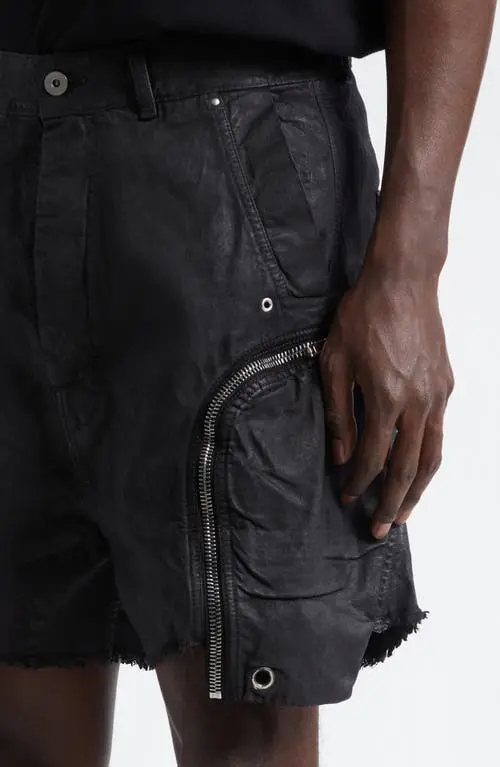 Rick Owens Bauhaus Denim Shorts - Black