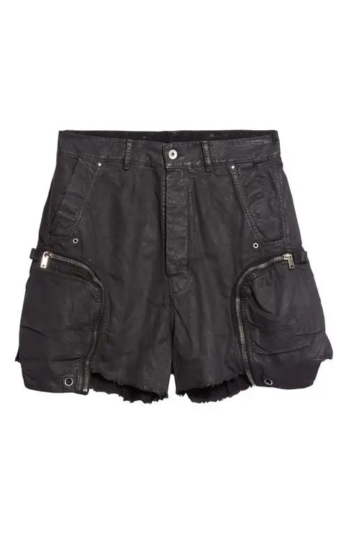 Rick Owens Bauhaus Denim Shorts - Black