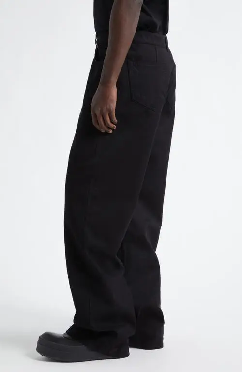 Rick Owens Geth Five-pocket Wide Leg Jeans - Black