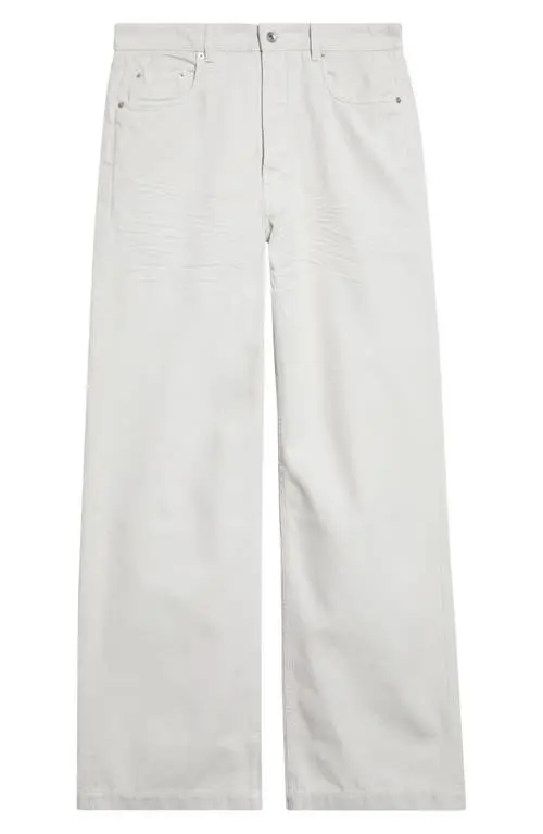 Rick Owens Geth Five-pocket Wide Leg Jeans - Milk Wash