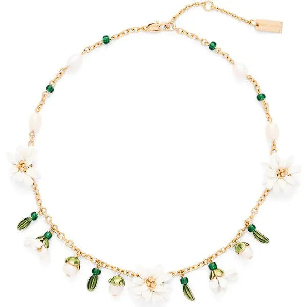 Marc Jacobs Rooted Daisy Charm Necklace - Gold/multi