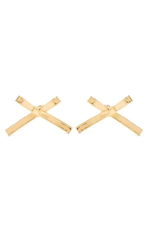Marc Jacobs The Lingerie Bow Earrings - Gold