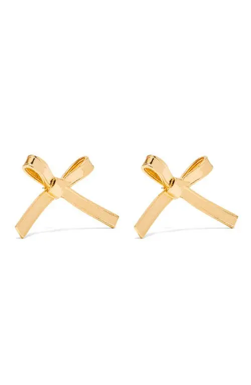 Marc Jacobs The Lingerie Bow Earrings - Gold