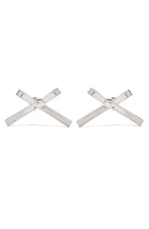 Marc Jacobs The Lingerie Bow Earrings - Silver