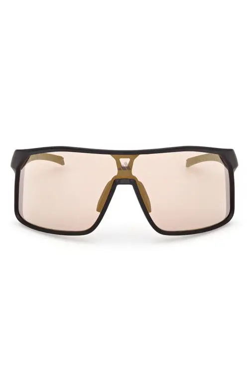 Adidas Mirrored Shield Sunglasses - Matte Black/brown Mirror