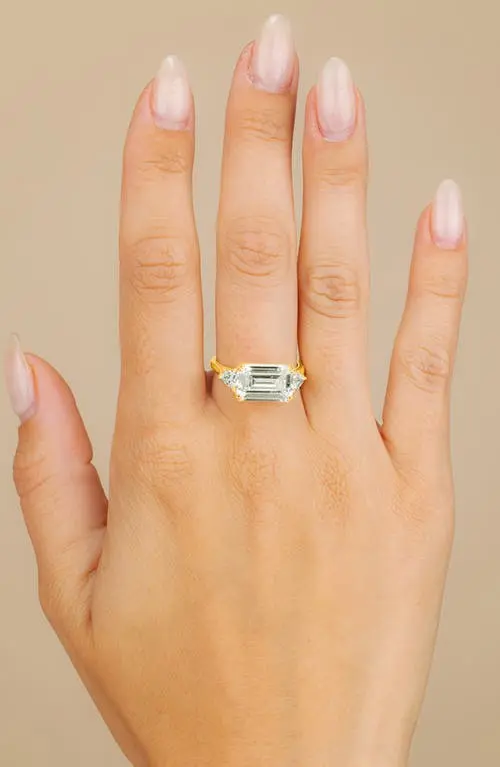 Sterling Forever Cubic Zirconia Ring - Gold