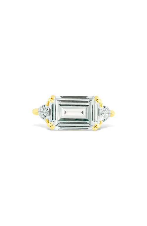 Sterling Forever Cubic Zirconia Ring - Gold