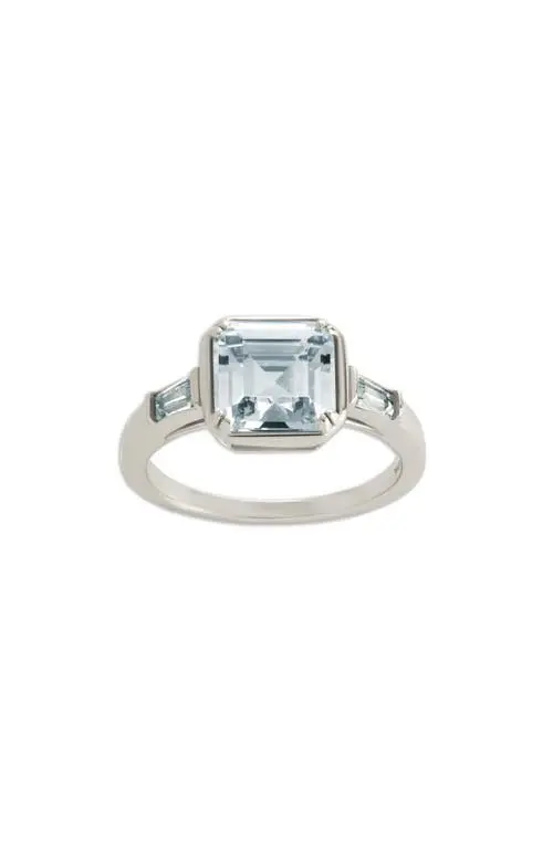 Sterling Forever Asscher-cut Cubic Zirconia Ring - Silver