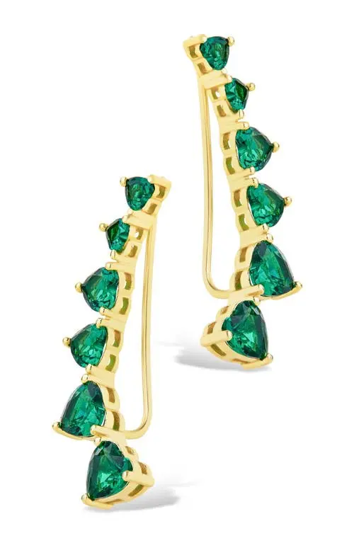 Sterling Forever Jillian Heart Threader Earrings