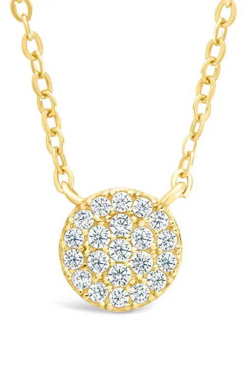 Sterling Forever Cubic Zirconia Pendant Necklace - Gold