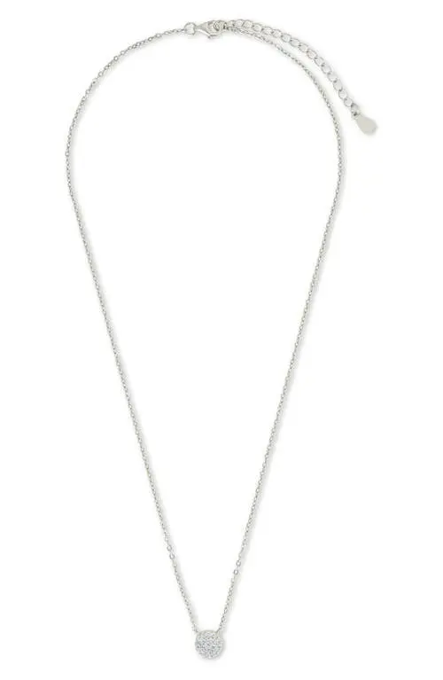 Sterling Forever Cubic Zirconia Pendant Necklace - Silver