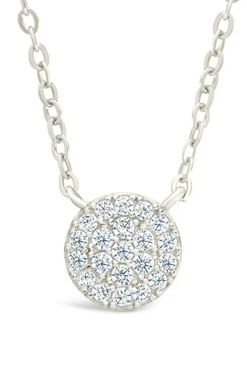 Sterling Forever Cubic Zirconia Pendant Necklace - Silver