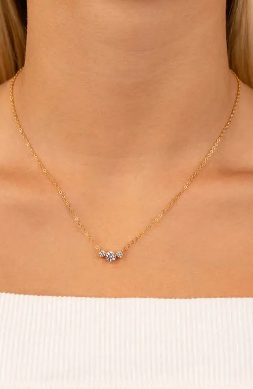 Sterling Forever Robin Cubic Zirconia Chain Necklace - Gold