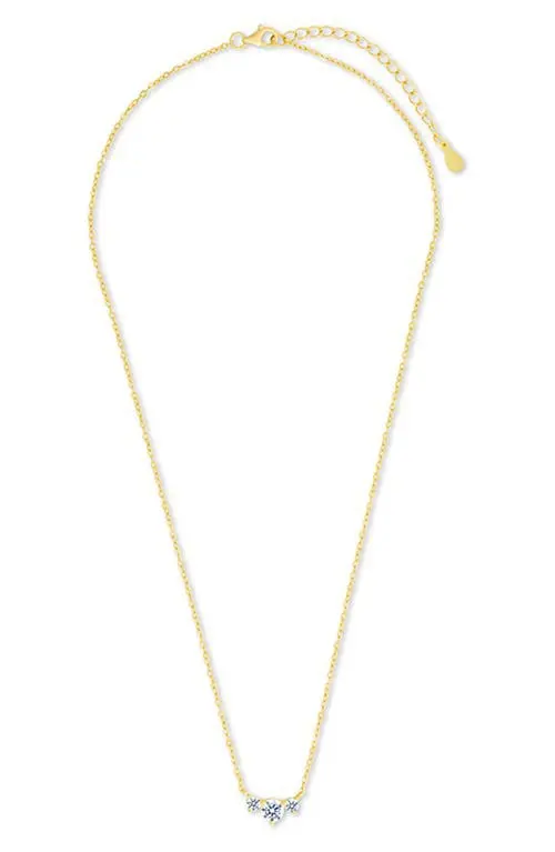Sterling Forever Robin Cubic Zirconia Chain Necklace - Gold