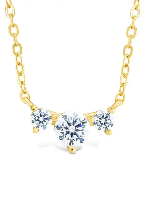 Sterling Forever Robin Cubic Zirconia Chain Necklace - Gold