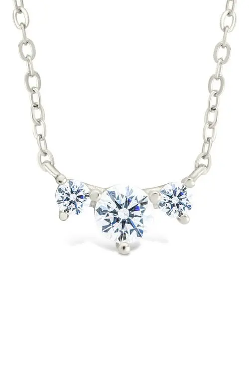 Sterling Forever Robin Cubic Zirconia Chain Necklace - Silver