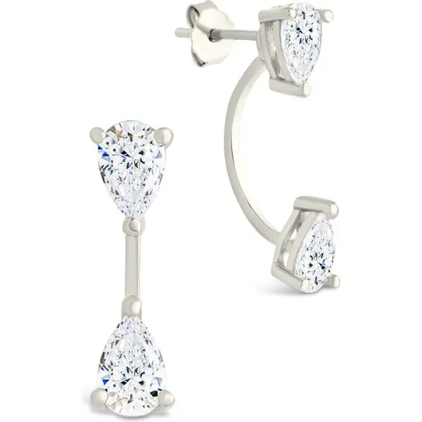 Sterling Forever Pear Drop Earrings - Silver