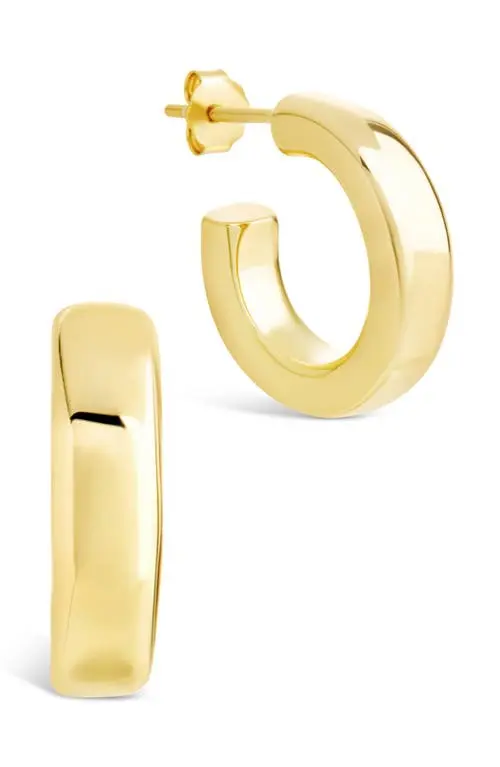 Sterling Forever Marisa Hoop Earrings - Gold