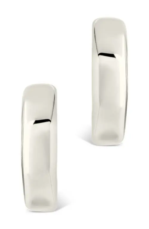 Sterling Forever Marisa Hoop Earrings - Silver