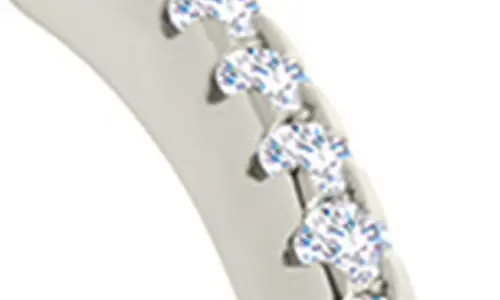 Sterling Forever Lilia Cubic Zirconia Infinity Hoop Earrings - Silver