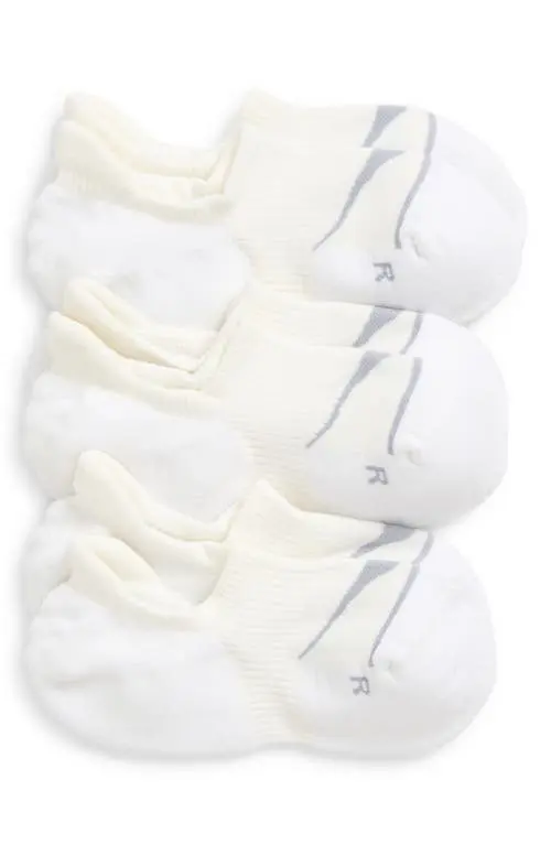 HOKA® Invisible No-show Socks Pack Of 3 - White/white/white
