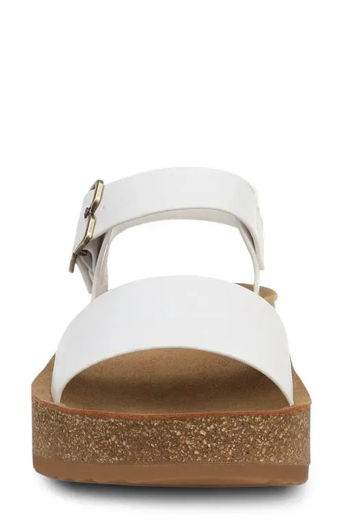 Dr. Scholl'S Wedge Platform Sandal - White